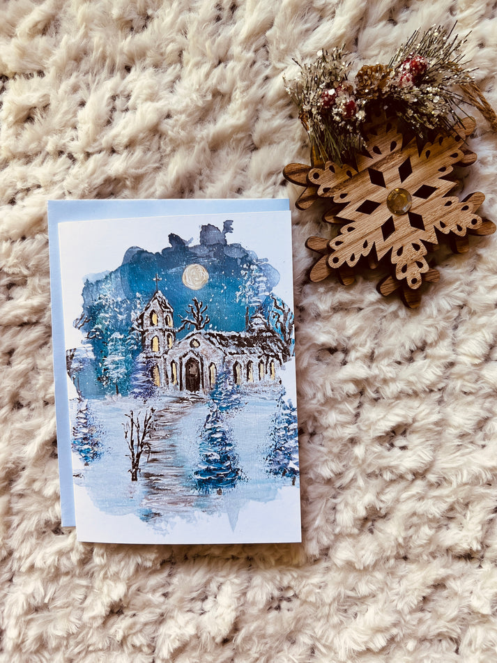 Christmas Card Winter Worship – Raine Gardens & Rainy Day Vintage LLC
